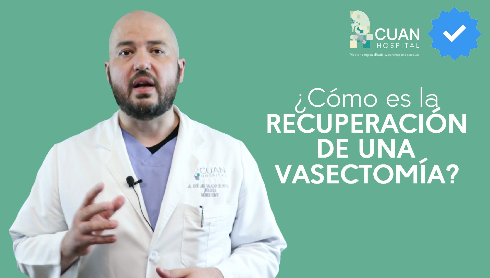 ¿Cómo es la recuperación de una vasectomía?